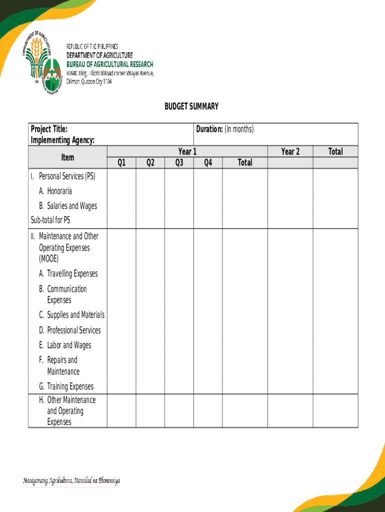 FISCAL YEAR 2024 ANNUAL BUDGET For the ... Doc Template | pdfFiller