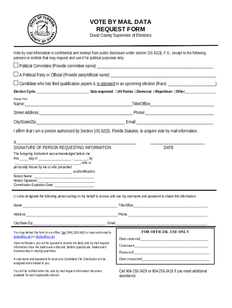 Vote-by-mail ballot request ination is confidential and ... Doc ...