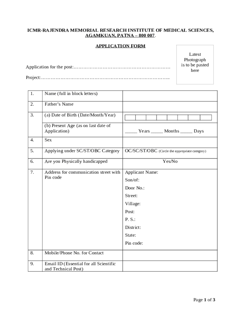 icmr-rajendra memorial research institute of medical sciences - rmrims ...