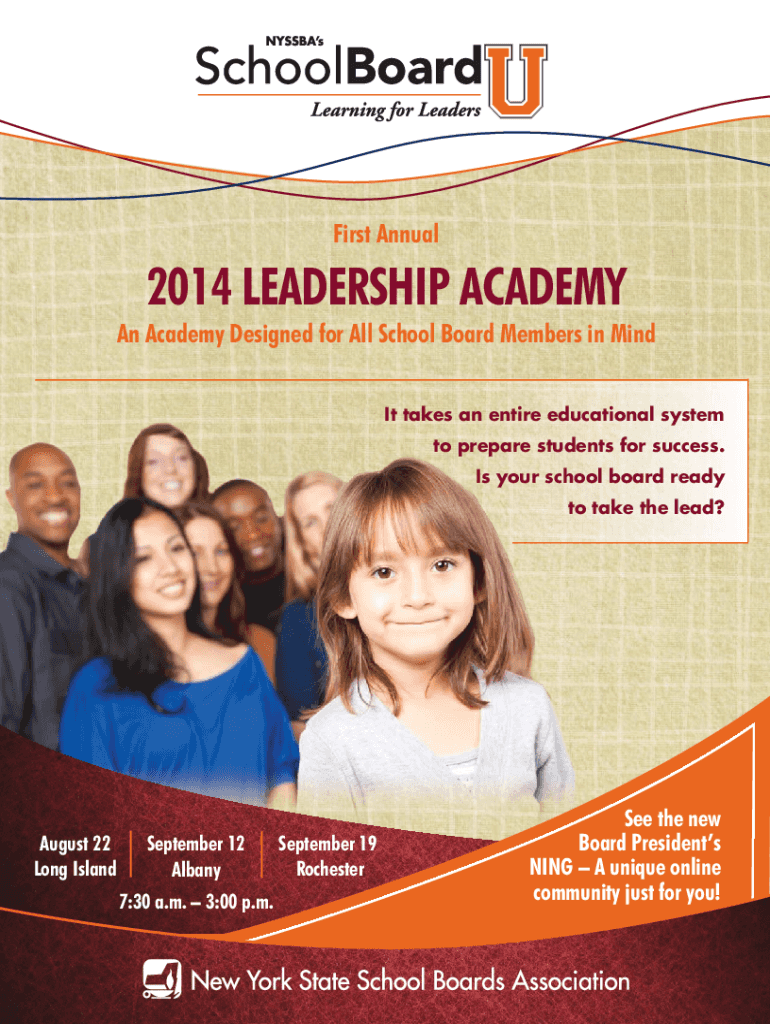 Fillable Online Leadership Academy eBrochure2014Draft 11BOA EBrochure ...