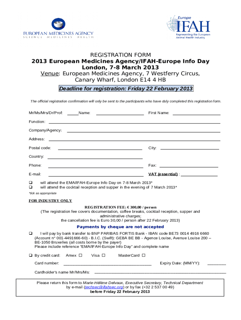 EudraVigilance registration documents - Pink Sheet Doc Template | pdfFiller