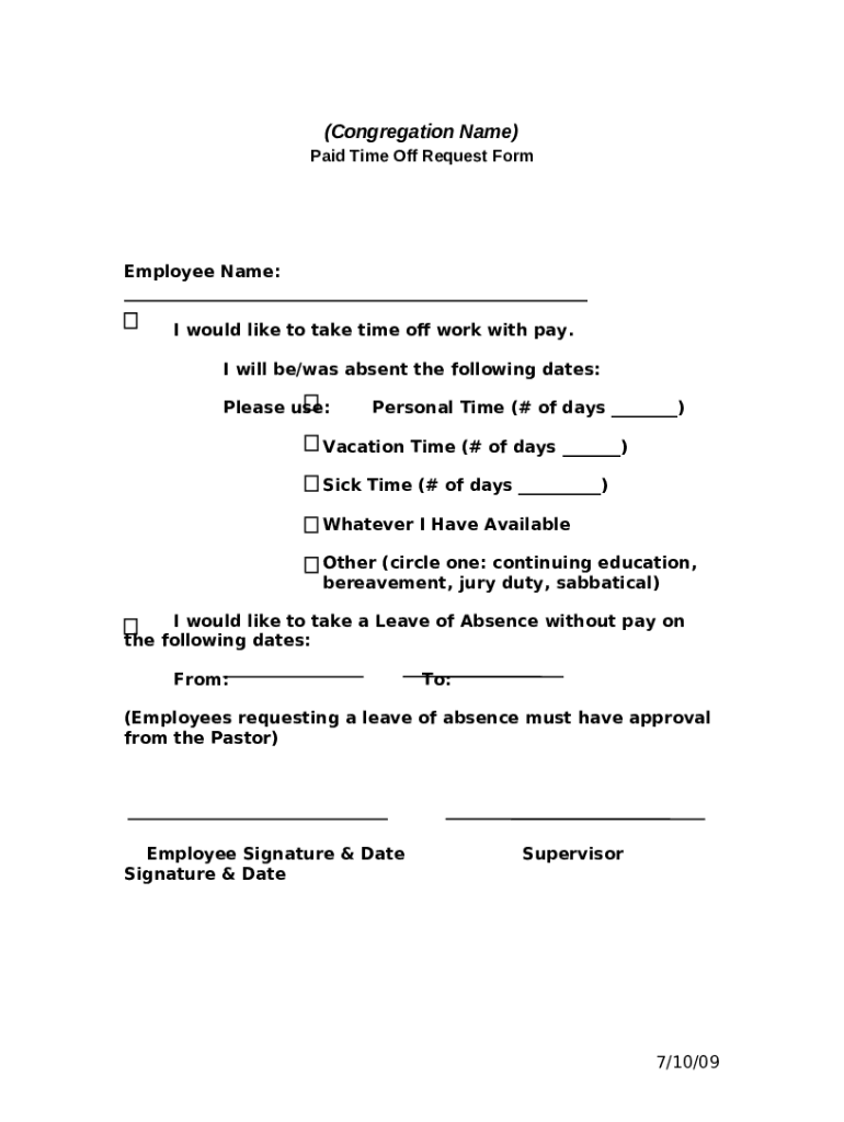 Southwest California Synod Doc Template | pdfFiller