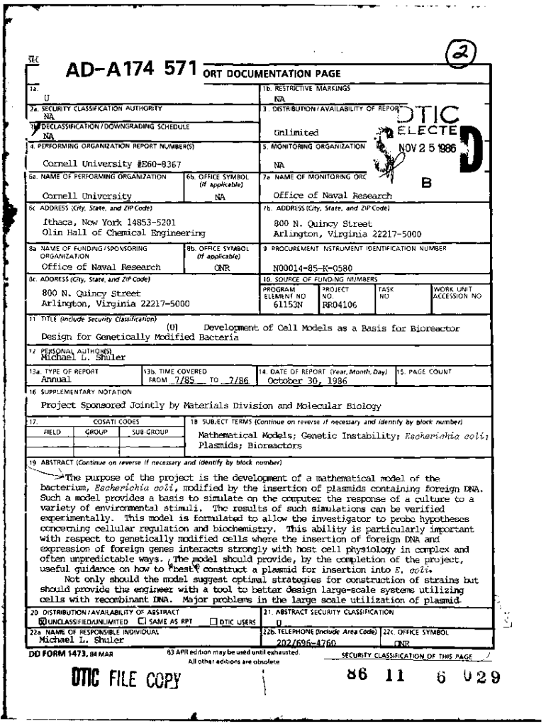 Fillable Online AD-A174 571 Fax Email Print - pdfFiller