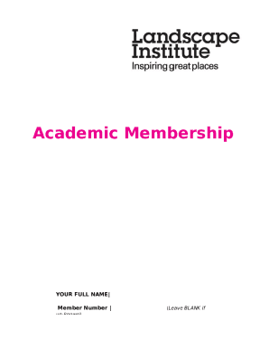 Academic Fellow Membership Doc Template | pdfFiller