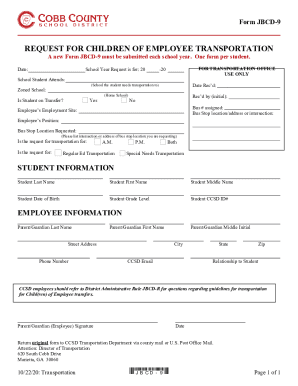 Transportation Application s Doc Template | pdfFiller