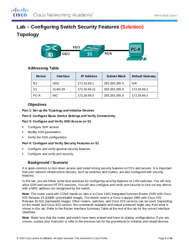 Configure Securing the Local Area Network Doc Template | pdfFiller