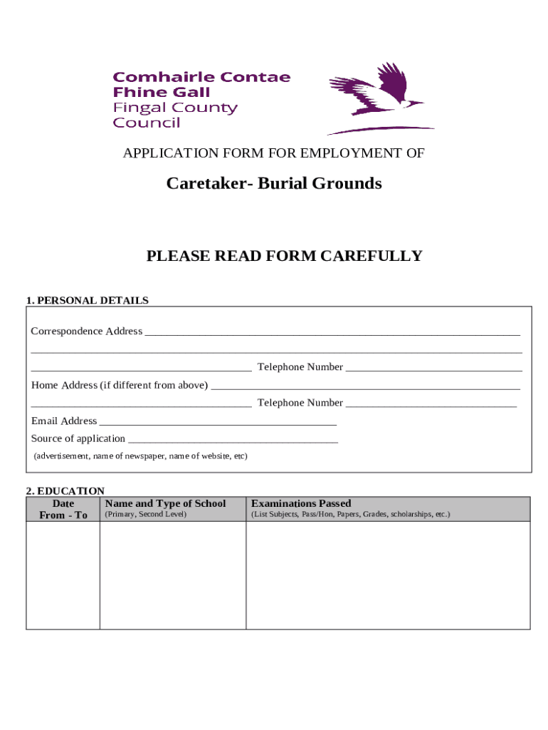 Registry of Civil Status Application for Vital Record(s) Doc Template ...