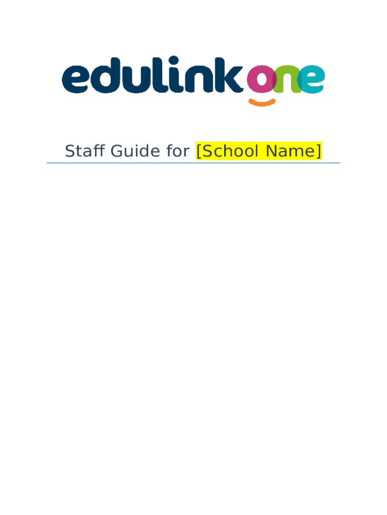 Parents User Guide to Edulink One. Doc Template | pdfFiller