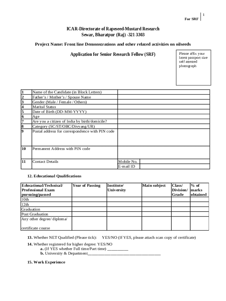 ICAR-Directorate of Rapeseed and Mustard Research ... Doc Template ...