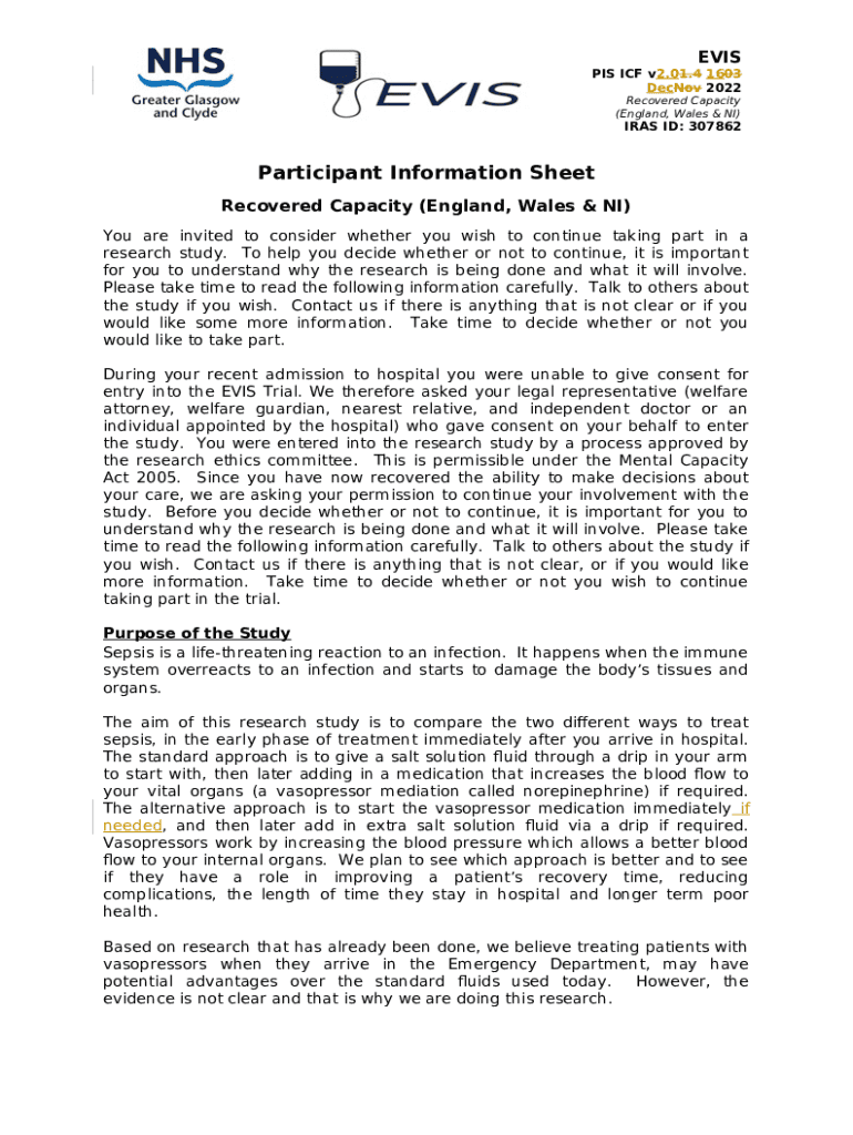 Preparation of Participant Ination Sheets for Research Doc Template | pdfFiller