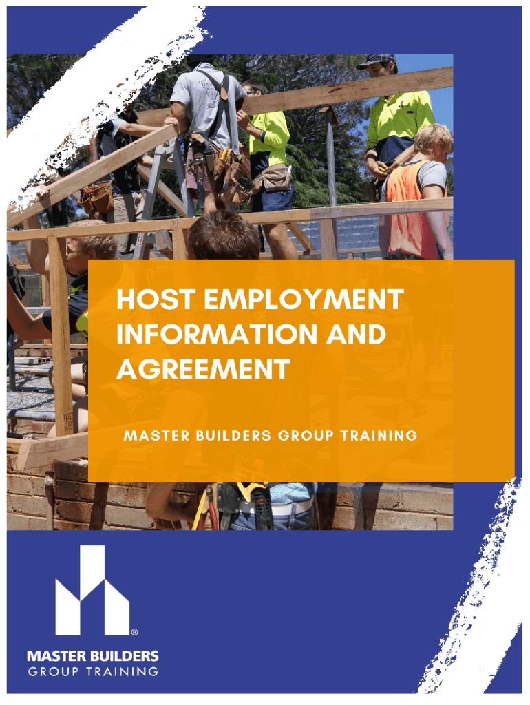 Host Employment Ination and Agreement Doc Template | pdfFiller