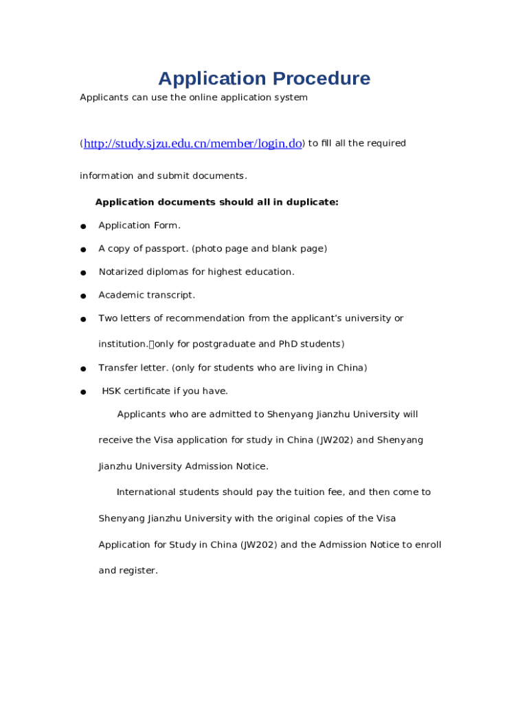 Pre-admission Letter Application Guide for CSC Type-A Doc Template ...