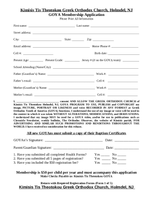 Youth Page - Kimisis Tis Theotokou Greek Orthodox Church Doc Template | pdfFiller
