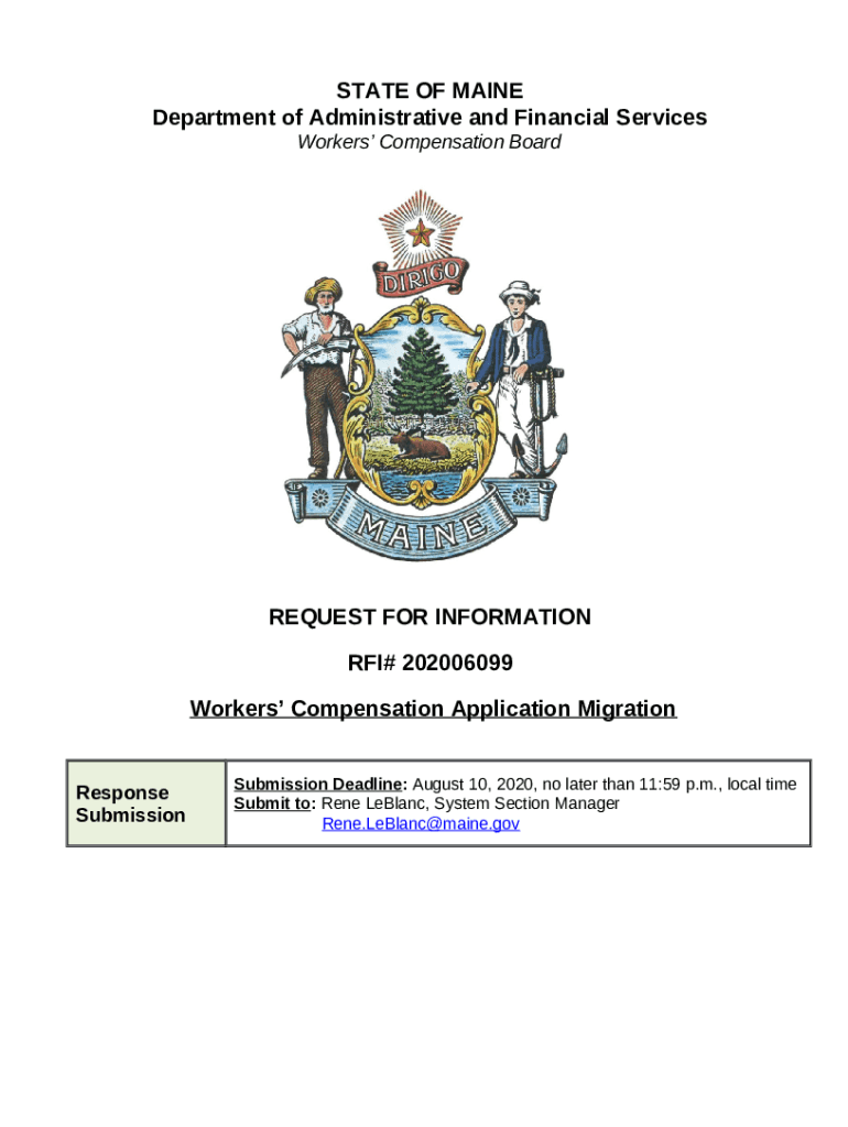 Request for Ination (RFI)Division of Procurement ... Doc Template ...