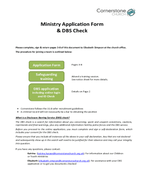 Fillable Online Free Ministry Application Form Template Fax Email Print ...