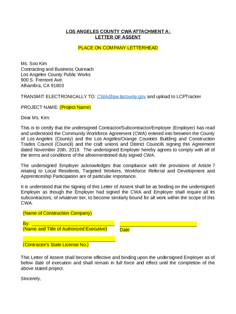 Community Workforce Agreement - LA County Public Works - dpw lacounty ...