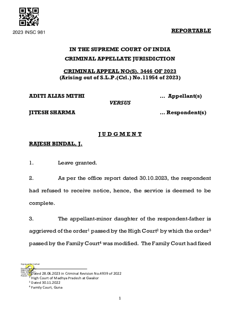 Fillable Online ADITI ALIAS MITHI Fax Email Print - pdfFiller