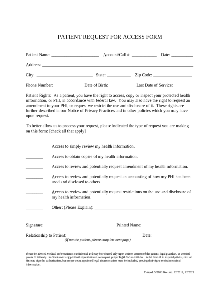 Access to patient records: Responses to commonly asked ... Doc Template ...