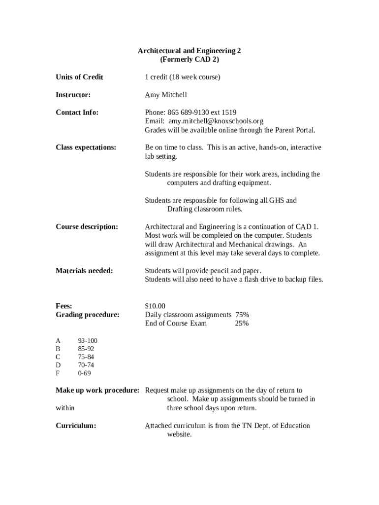 Computer Aided Drafting A Doc Template | pdfFiller