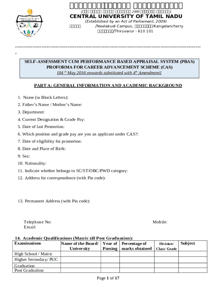 Perance Based Appraisal System (PBAS) Doc Template | pdfFiller