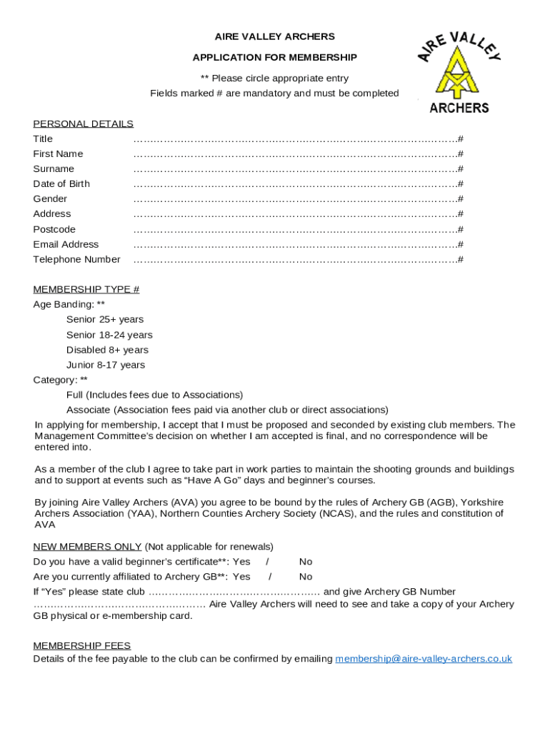 AVA Application October 2018 GDPR Ver 1 Doc Template | pdfFiller