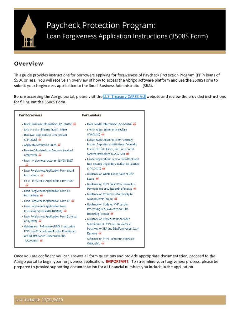 Fillable Online Bank of Tampa Client Guide for PPP Loan Forgiveness ...