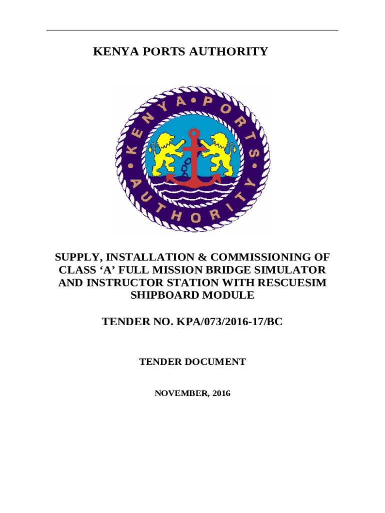 CLASS 'A' FULL MISSION BRIDGE SIMULATOR AND INSTRUCTOR STATION WITH RESCUESIM SHIPBOARD MODULE ...