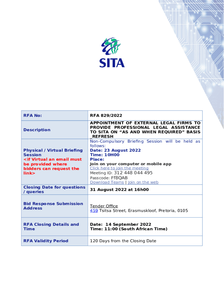 APPOINTMENT OF EXTERNAL LEGAL FIRMS TO PROVIDE PROFESSIONAL LEGAL ...