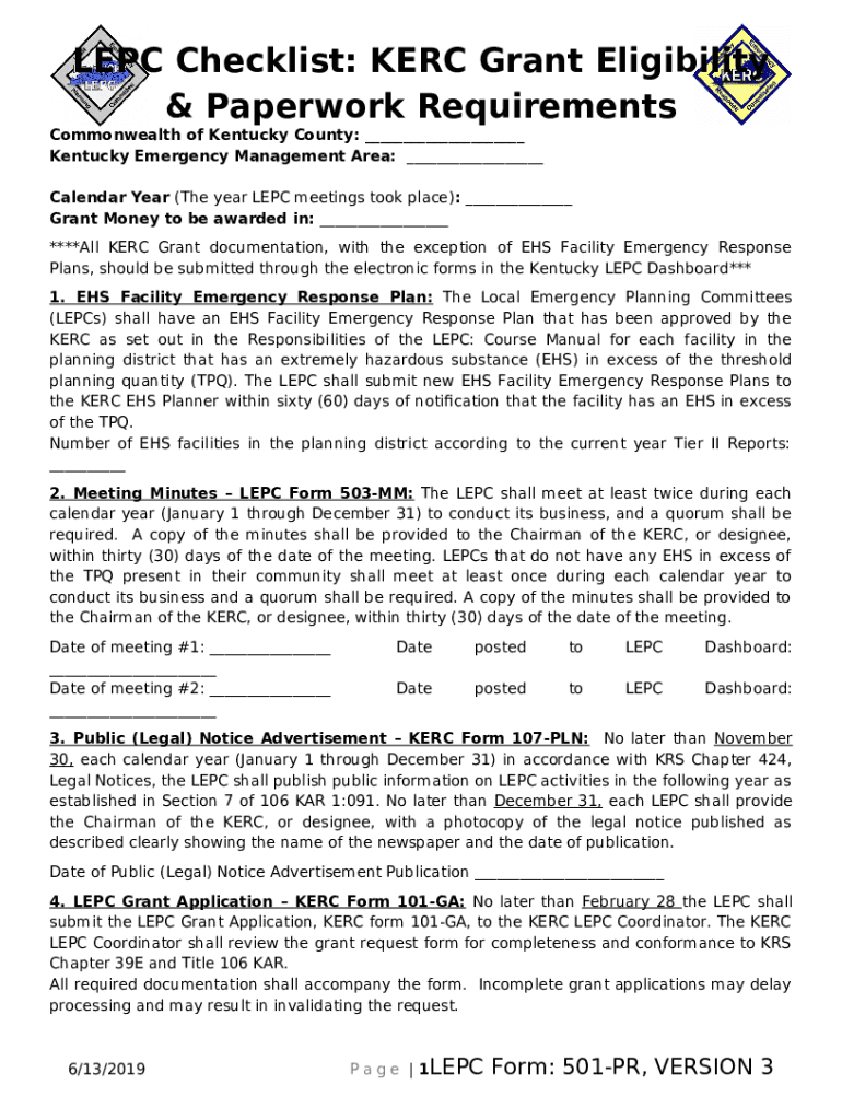 SAR Grant Ination - Kentucky Emergency Management - kyem ky Doc ...