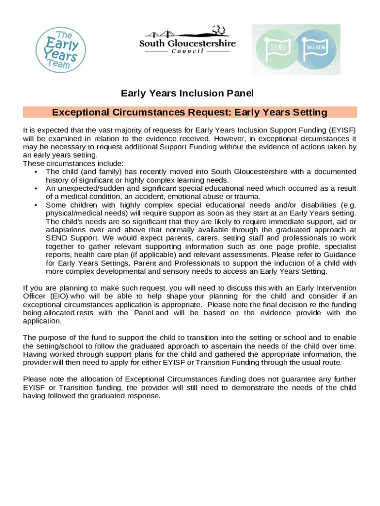 4.5 Early Years Inclusion Support Funding & Transition ... - sites ...