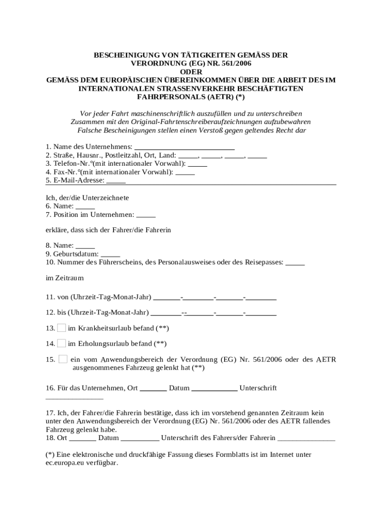 Bescheinigung von Ttigkeiten gem der Doc Template | pdfFiller