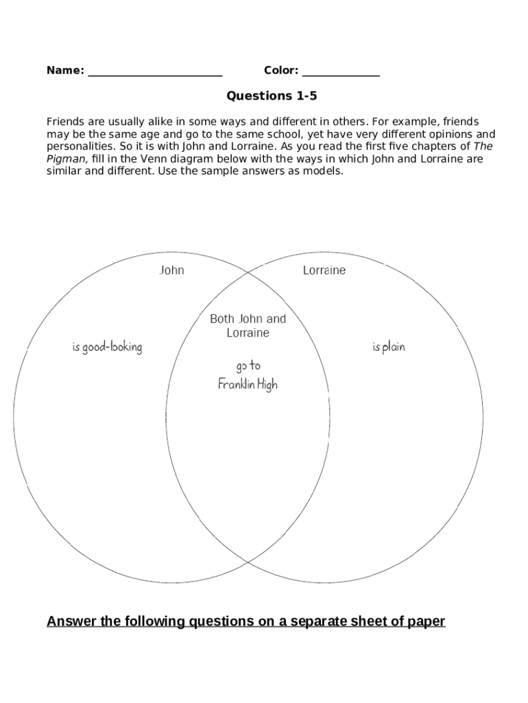 What are some similarities and differences between you ... Doc Template ...