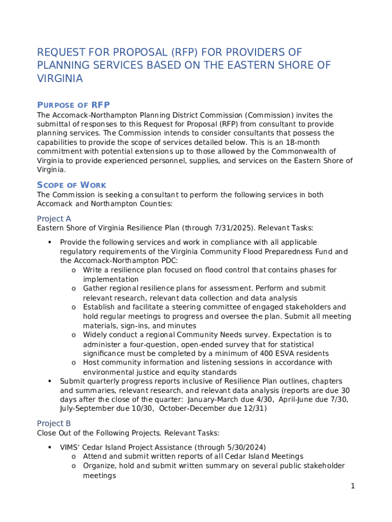 request for proposal (rfp) for providers of planning services ... Doc ...