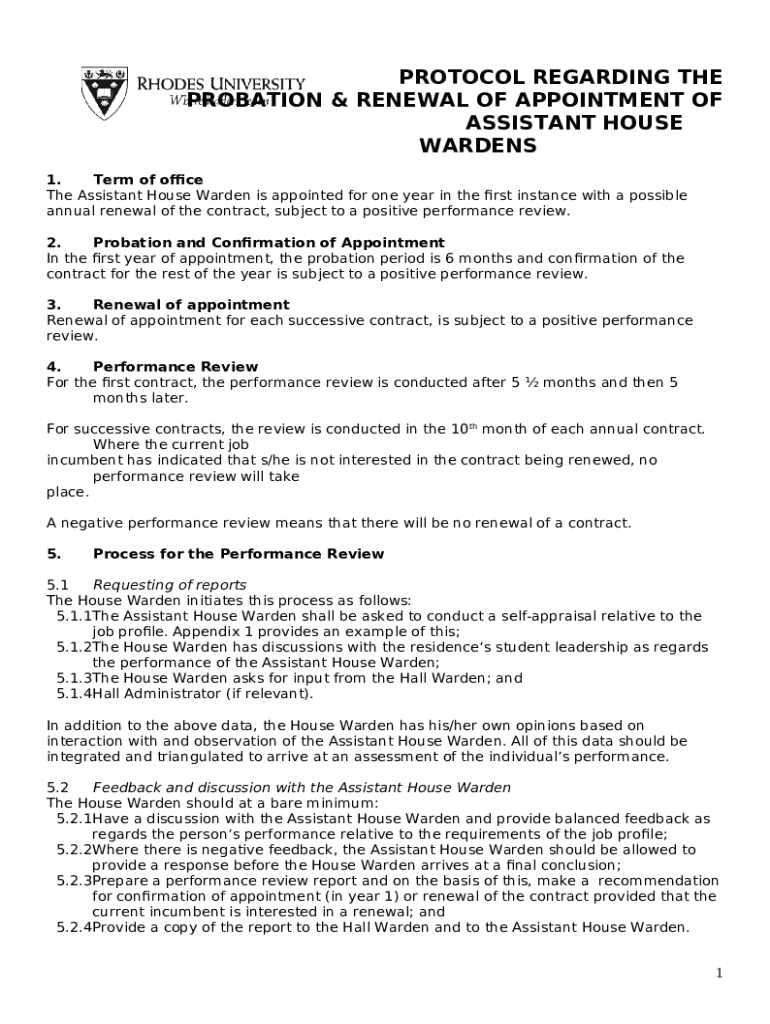 Regulations establishing periods of probation and periods of ... Doc ...