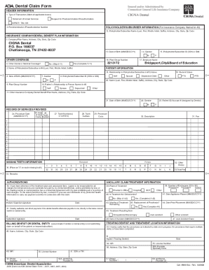 Fillable Online How to fill out a dental insurance claim form ...
