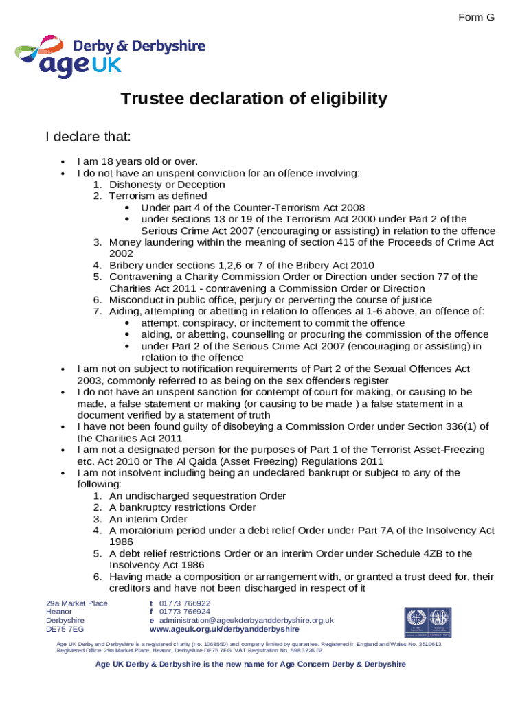 Leading charities with conviction - Guidance for individuals on ... Doc Template | pdfFiller