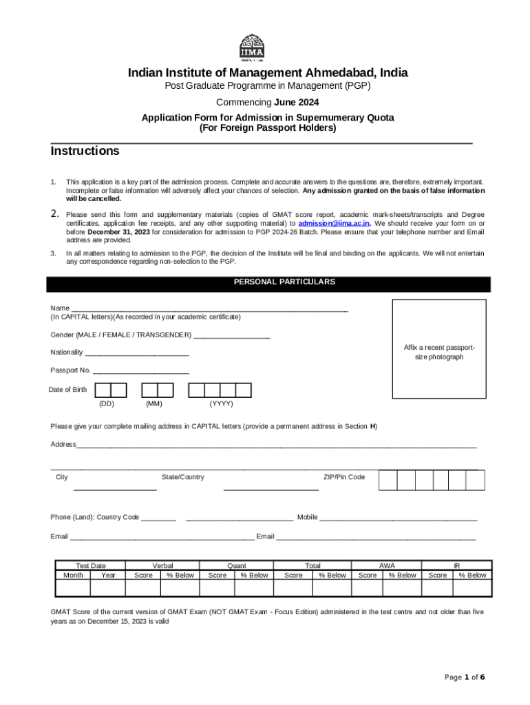 IIM Ahmedabad Courses, Fees, Cut Off, Placement and ... Doc Template | pdfFiller