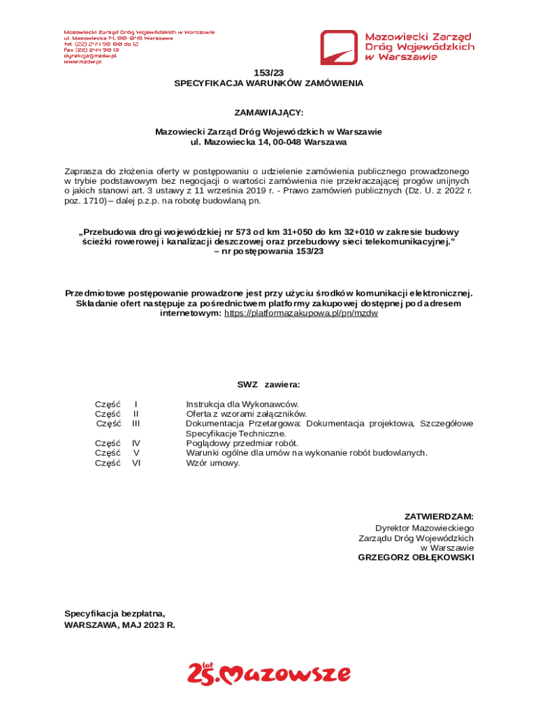 w trybie podstawowym bez negocjacji o warto Doc Template | pdfFiller