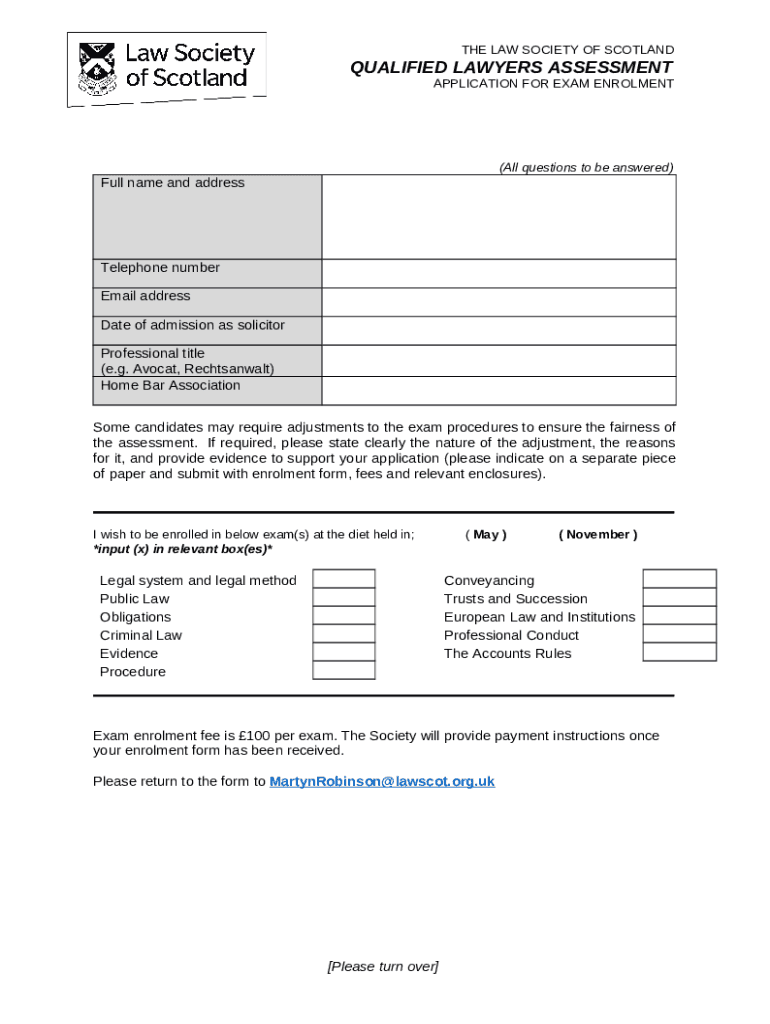 Qualified Lawyers Assessment (QLA) Syllabus, reading list ... Doc ...