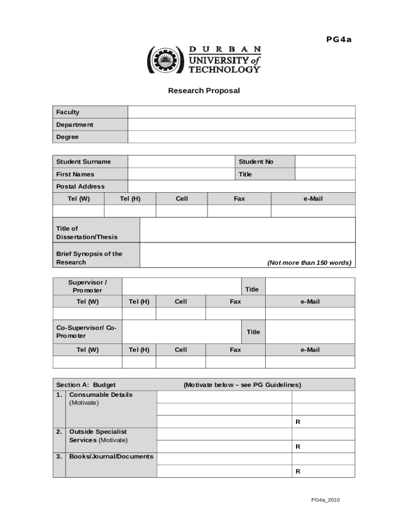 PG4b - Notification for Ratification of Research Proposal by ... Doc ...