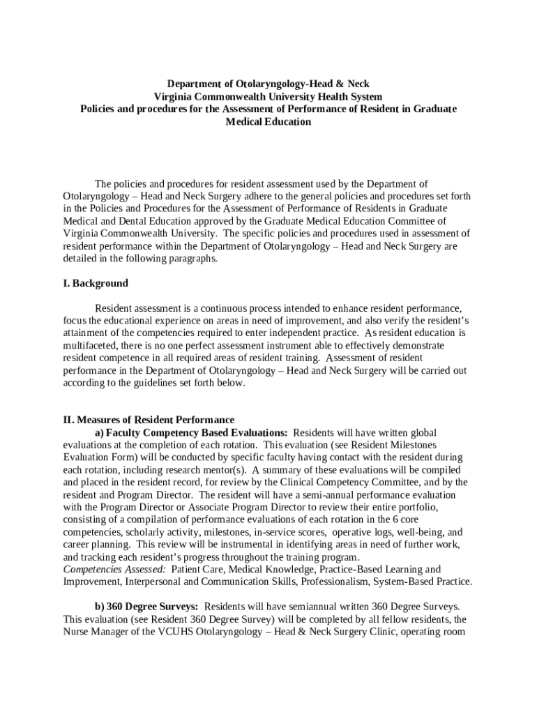 Head and Neck Oncology - VCU's Department of Otolaryngology Doc Template | pdfFiller