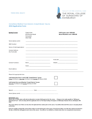Fillable Online fphc rcsed ac Application Information - The Faculty of ...
