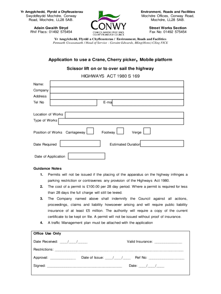 Fillable Online Application for a Temporary Prohibition by Notice Fax ...