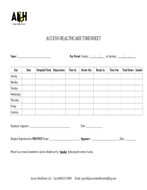 Student Hourly Time Sheet Doc Template | pdfFiller