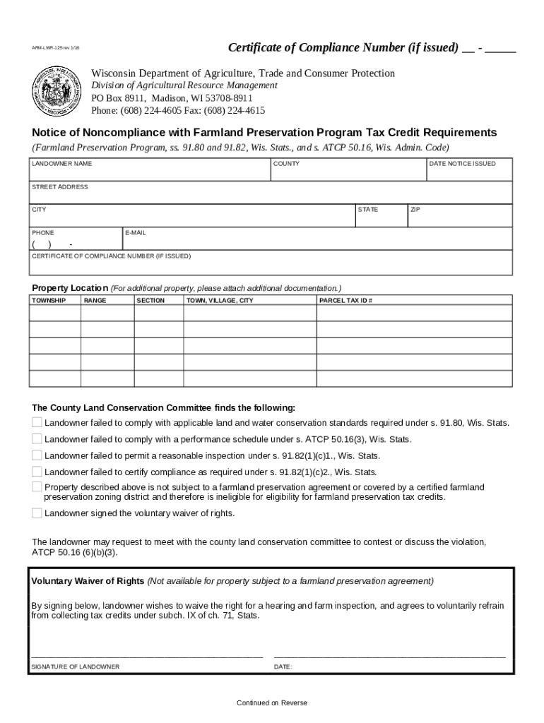 Certificate of Compliance Number (if issued) 17 - datcp wi Doc Template | pdfFiller