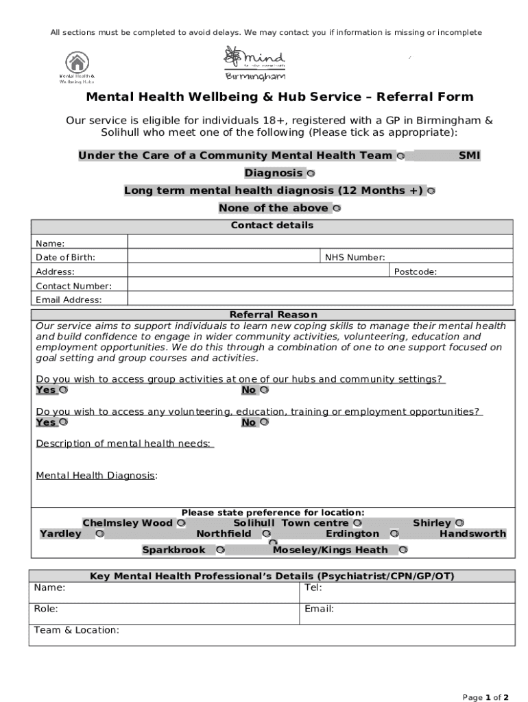 11 Tips for Mental Health & Well-being Doc Template | pdfFiller