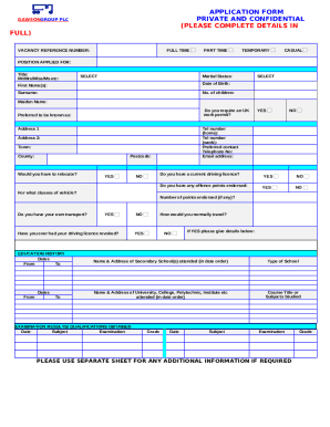 APPLICATION - Casual Drivers - Printed Version5.doc - dawsongroupcareers co Doc Template | pdfFiller