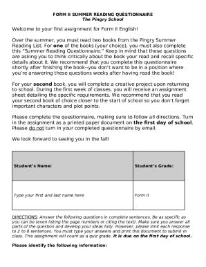 Summer Reading Assignment: J. R. R. Tolkien: The Hobbit Doc Template ...