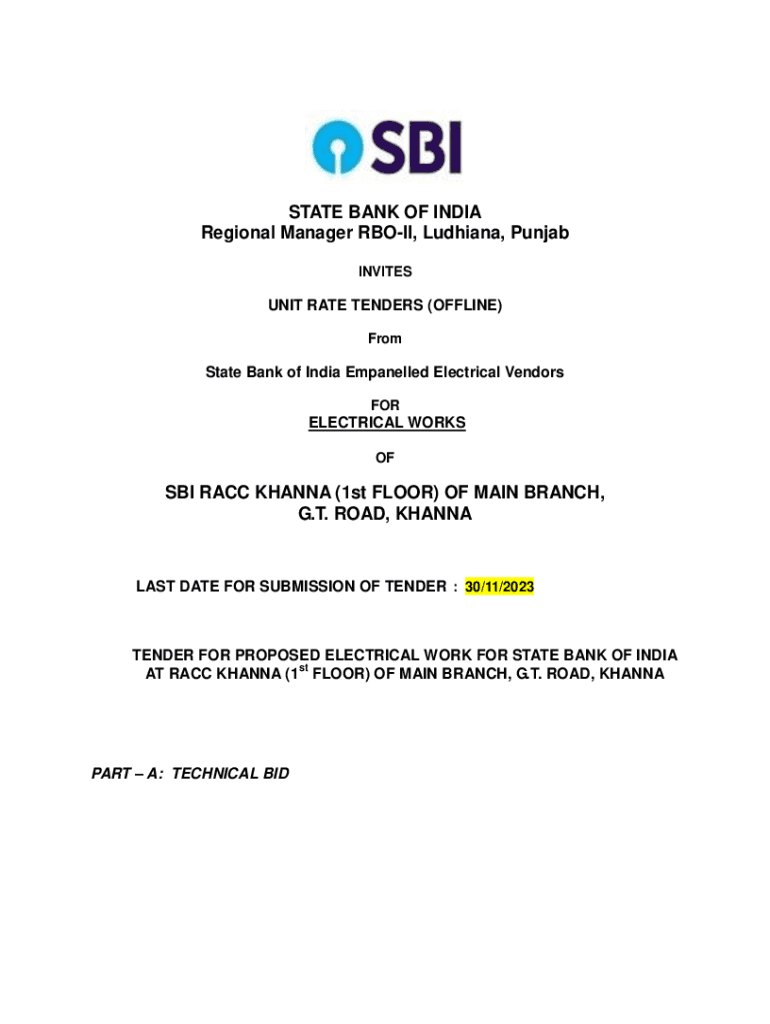 Fillable Online state bank of india racpc, first floor, civil lines ...