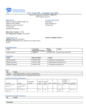 Fillable Online Form 470 Application Number: 210003216 Fax Email Print ...